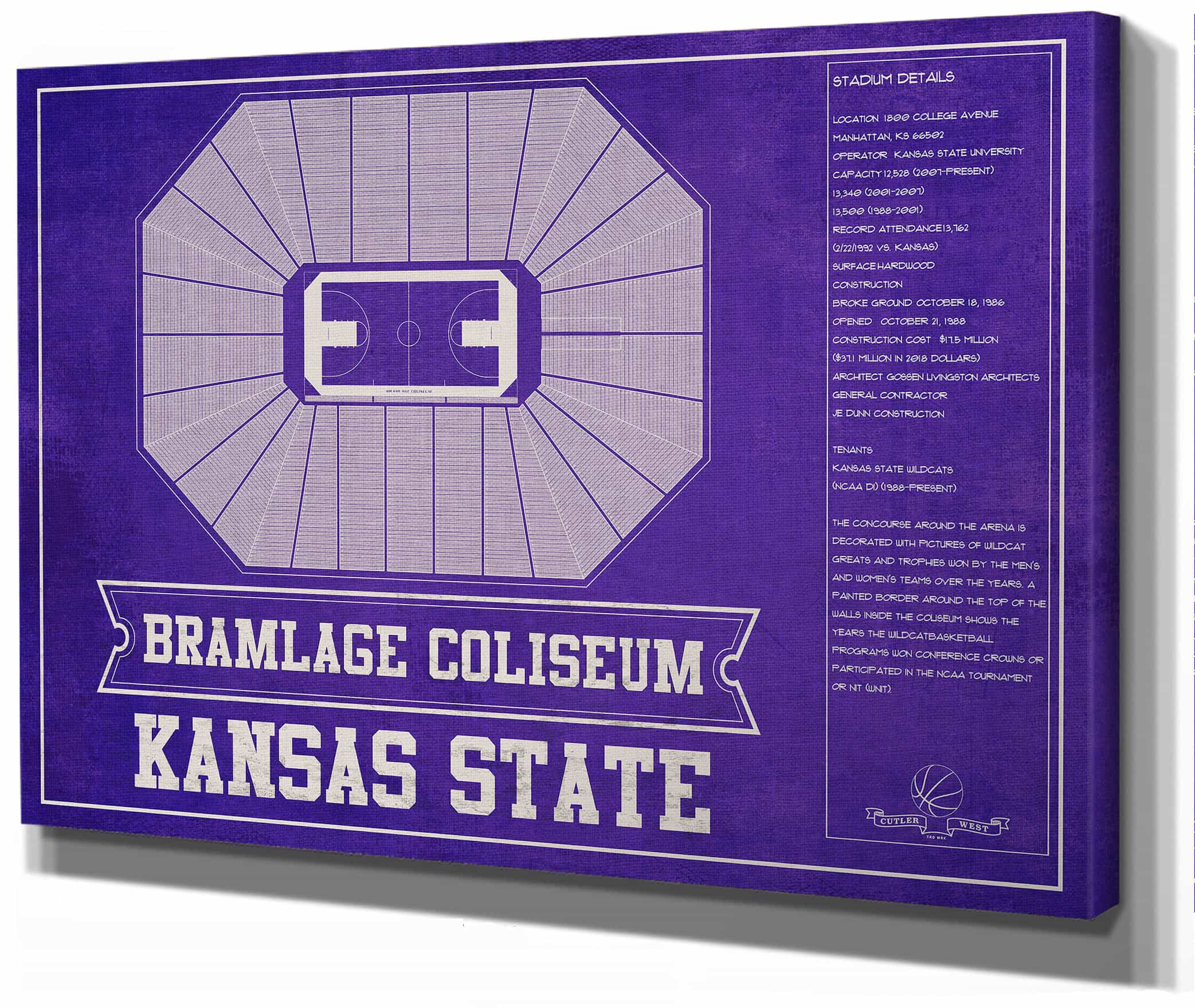 Kansas State Wildcats -Bramlage Coliseum Seating Chart - College ...