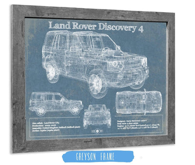 Land Rover Discovery 4 Blueprint Vintage Auto Patent Art by Cutler West